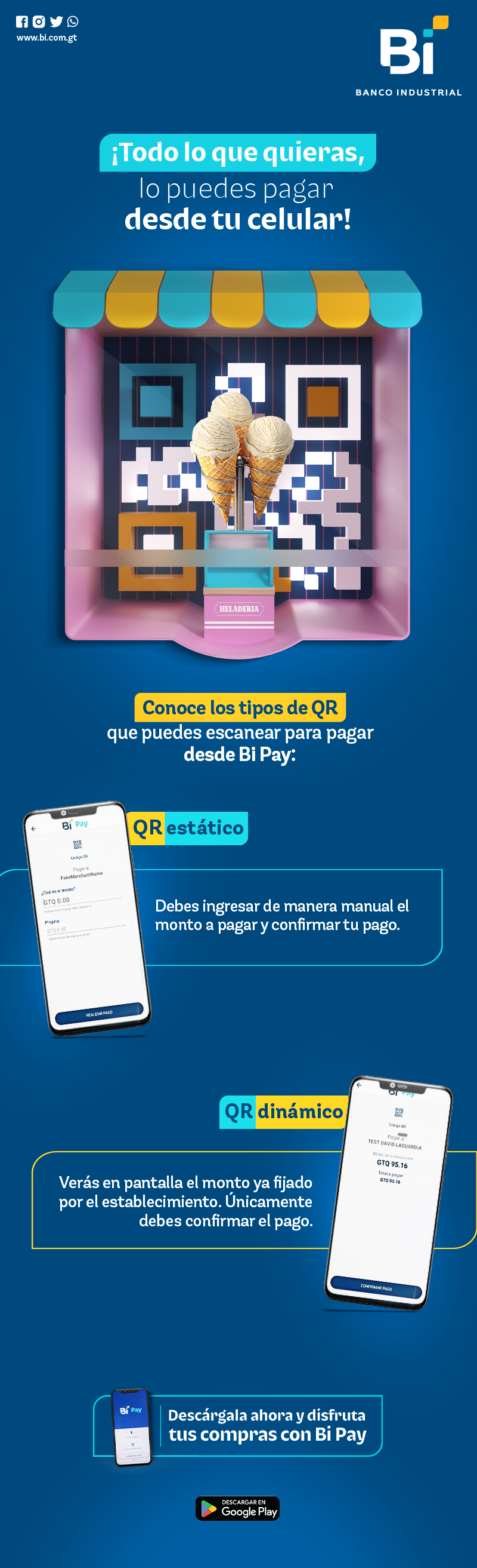¡Paga todo lo que quieras desde tu celular! - Corporación Bi - Tarjetas Bi
